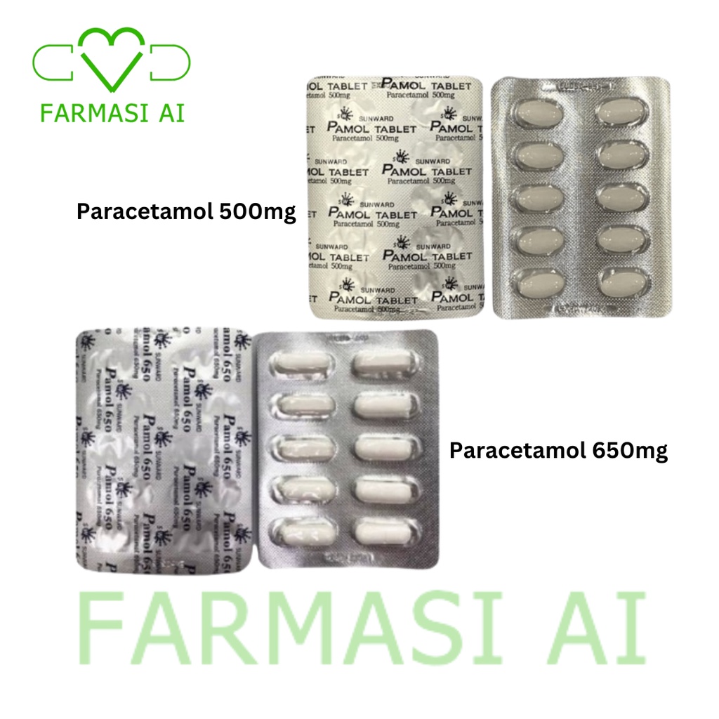 Pamol Paracetamol 500mg/650mg 10's (Ubat Demam, Sakit Kepala) | Shopee ...