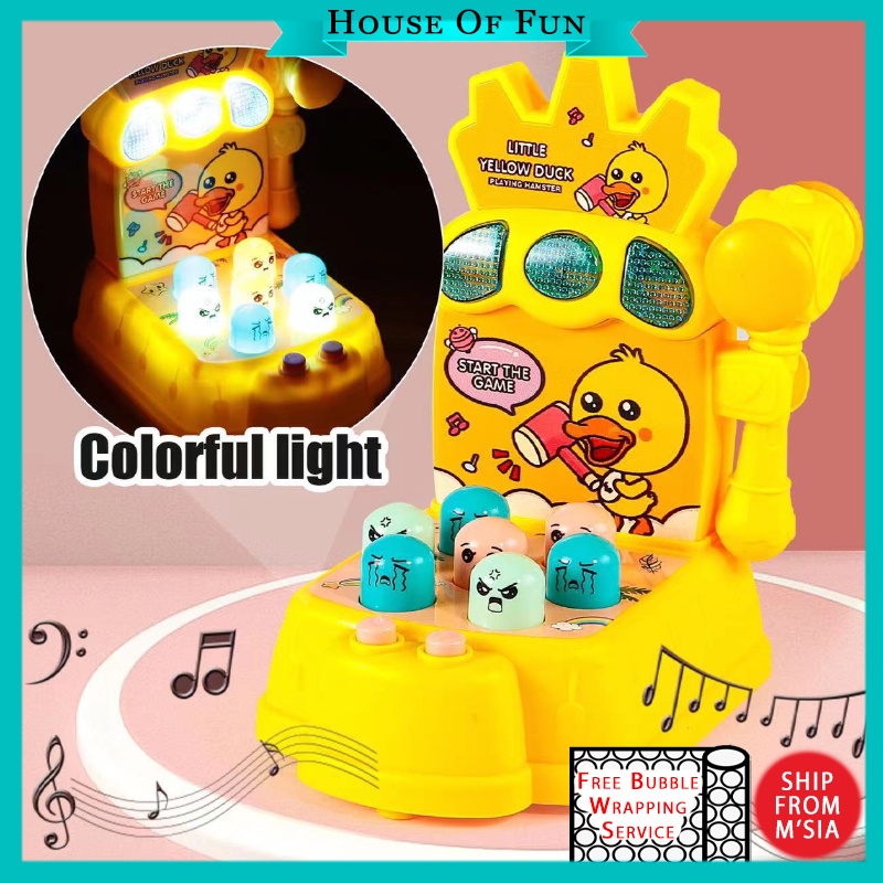 3 in 1 Whack A Mole Duck Toddler Song Music Lights Educational Pounding ...