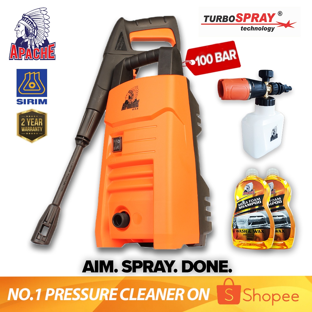 APACHE TurboSpray®️ HM3709 Water Jet High Pressure Cleaner Water Jet ...