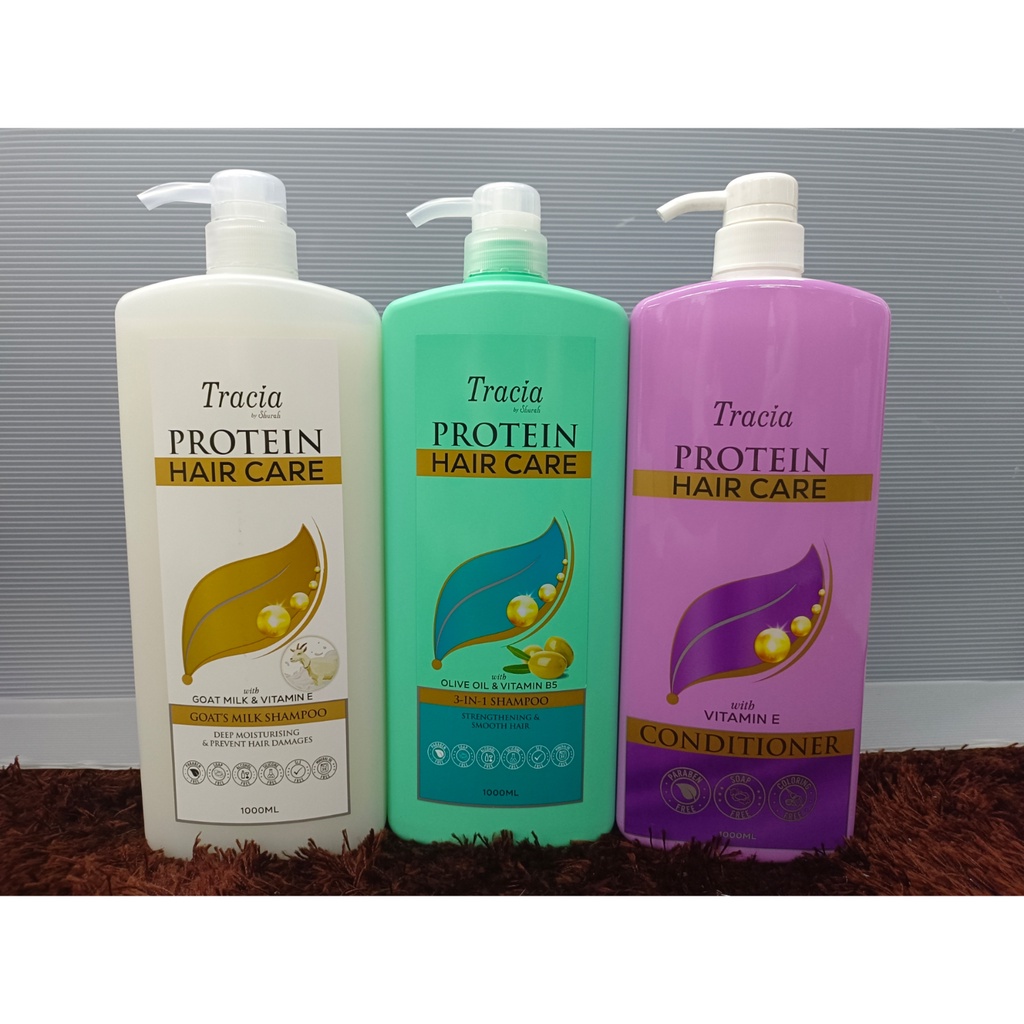 Tracia - Protein Hair Care Shampoo & Conditioner 1000ml | Shopee Malaysia