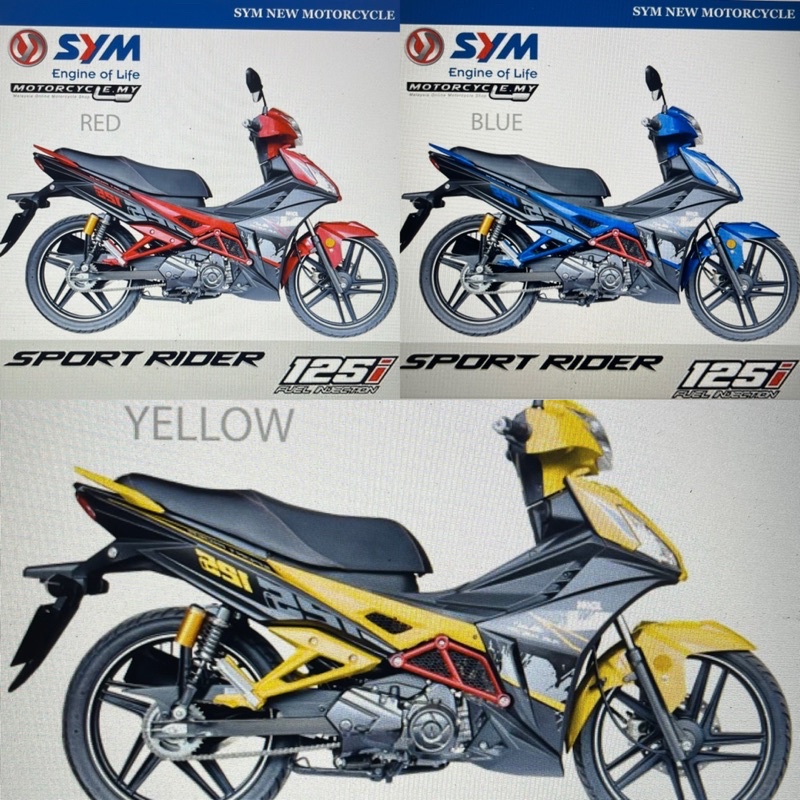 SYM SPORT-RIDER COVER SET (OE)100% ORIGINAL SYM SPORT RIDER 125 125I ...