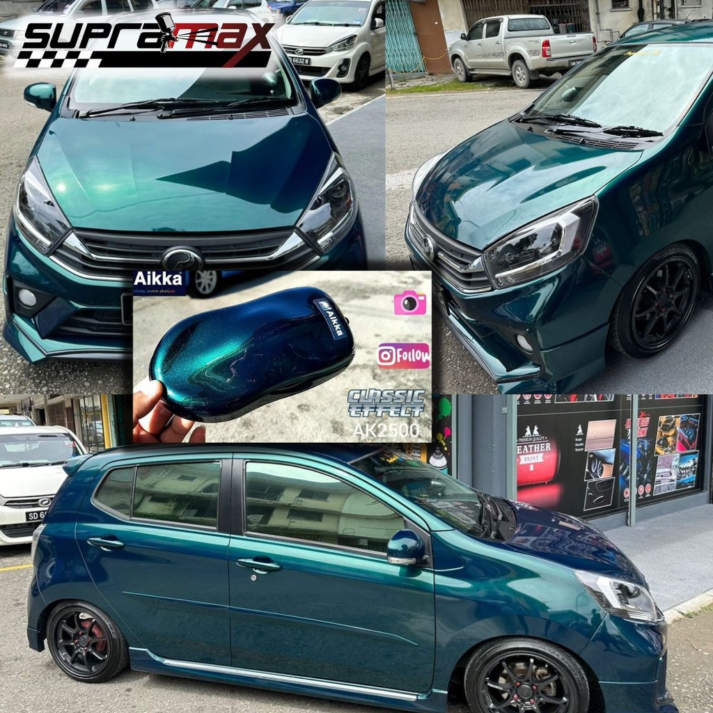 AIKKA AK2500 Midnight Green Classic Green Crystal 2K CAR PAINT Supramax ...