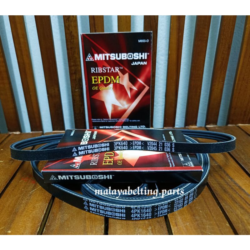 PERODUA KEMBARA 1.3 DVVT FAN BELT ( 3PK640+4PK1640 ) MITSUBOSHI ...
