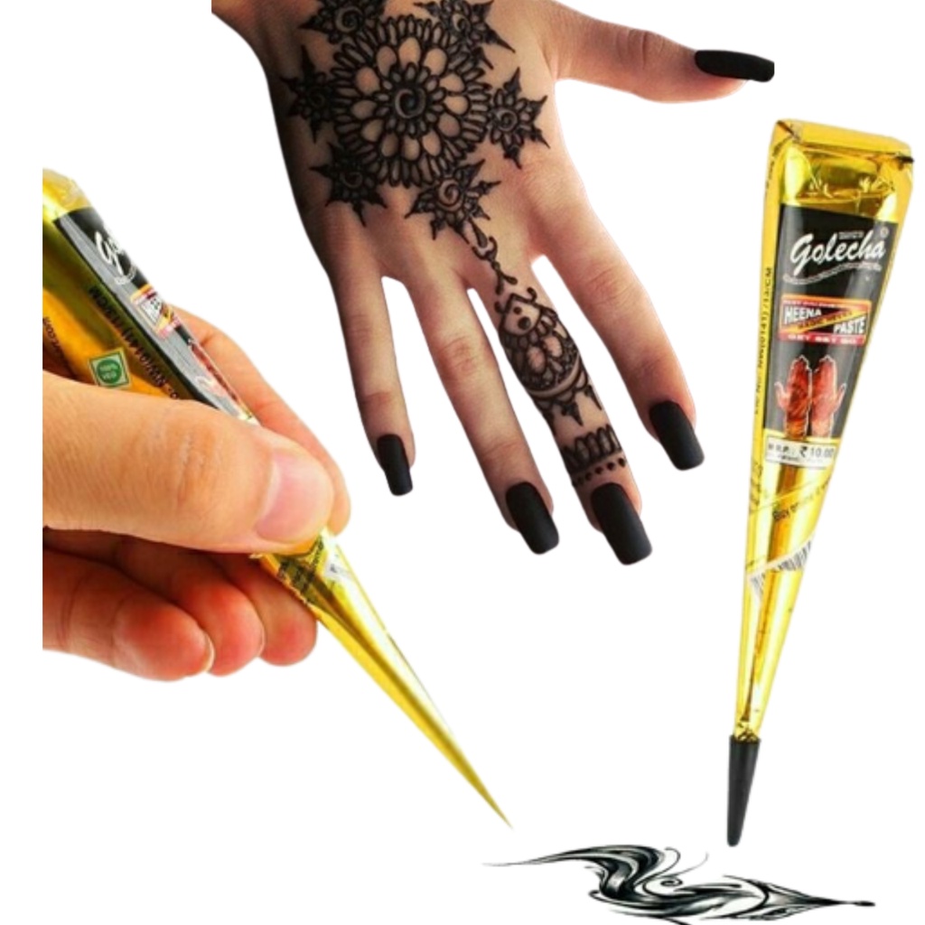 INAI HITAM GOLECHA / SEHNAAZ BLACK HENNA PASTE 1PCS | Shopee Malaysia