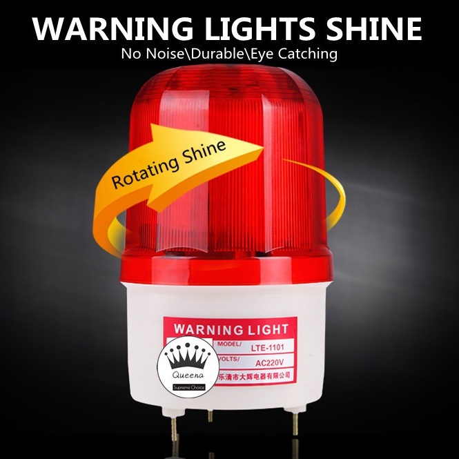 Revolving Light Red Warning Light LED Warning Lamp 220V Signal Buzzer ...
