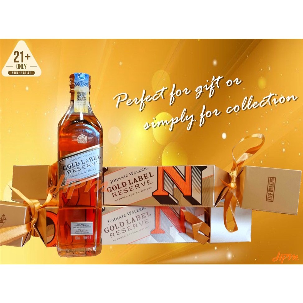 Johnnie Walker Gold Label Reserve Festive Cracker Scotch Whisky 200ml ...