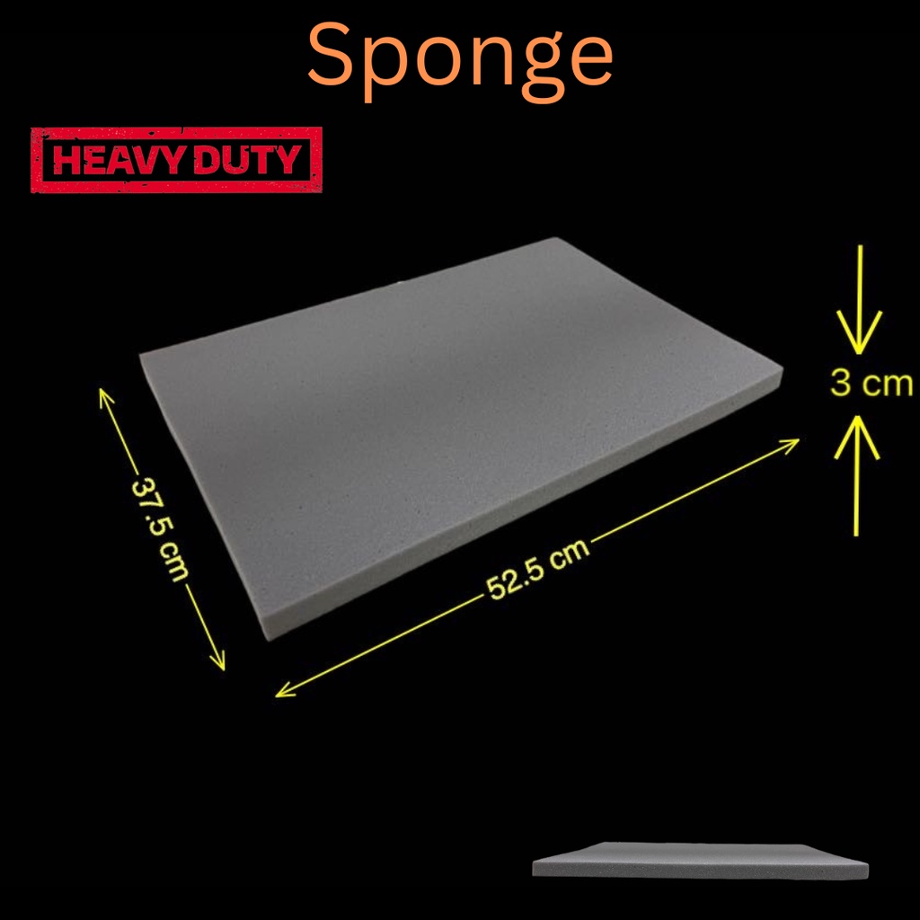 High Quality Big Sponge / Span Besar / PU Foam Bidang Besar Grey 21"x 1 ...