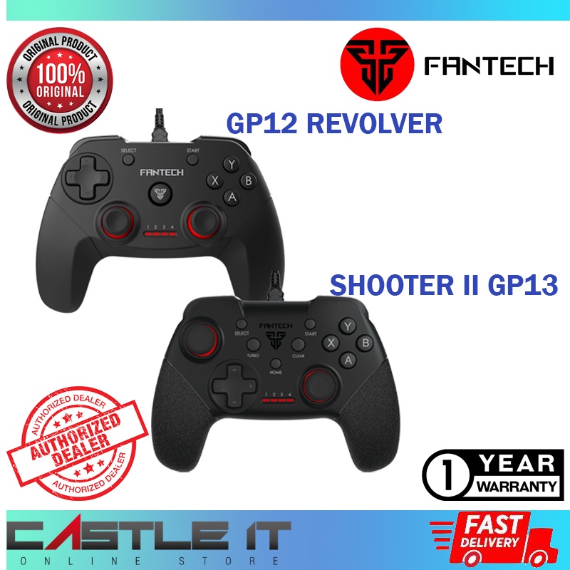 FANTECH GP12 REVOLVER / GP13 SHOOTER II Gaming Controller - Gamepad For ...