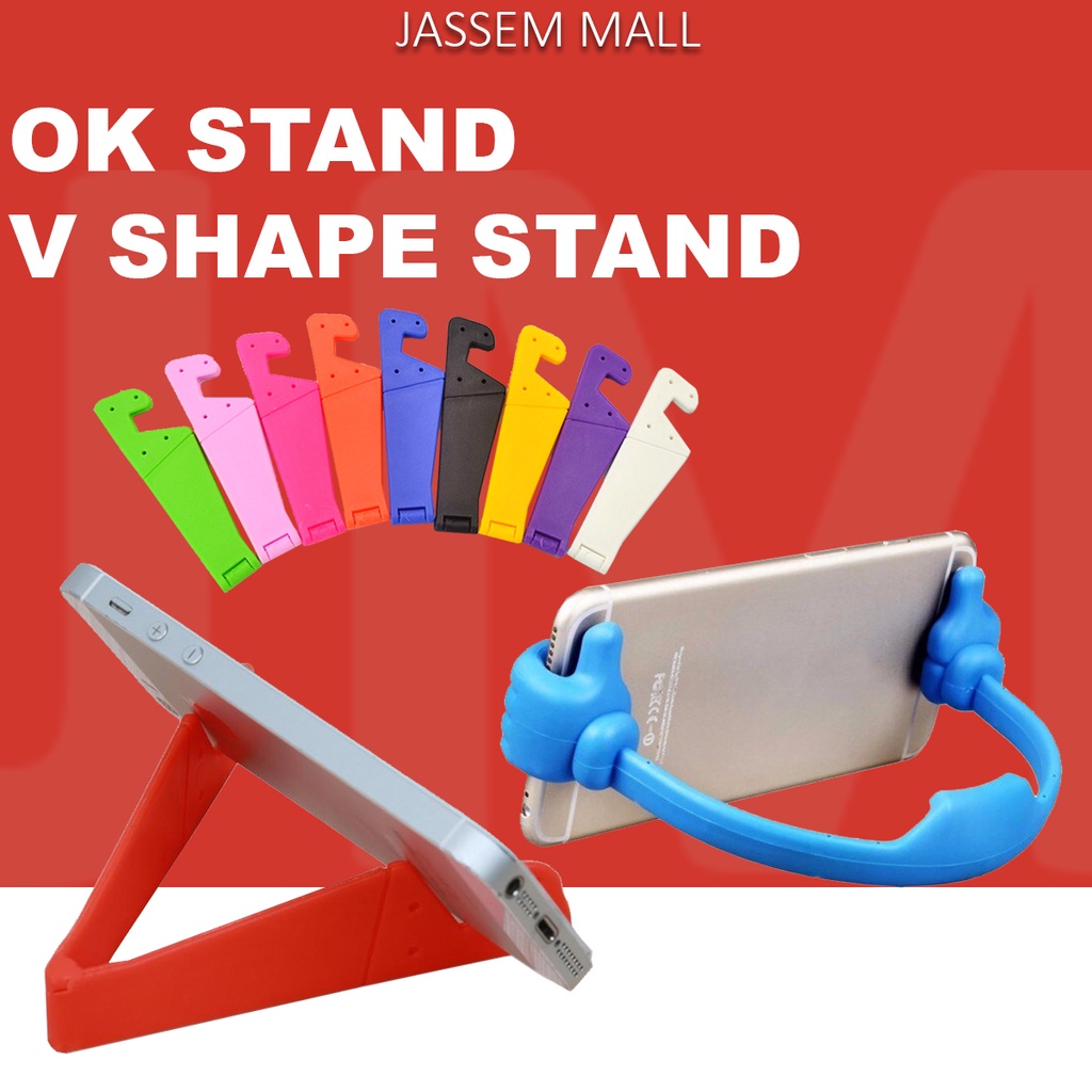 OK Stand / V Shape Stand Universal OK Thumb Design Mount Flexible Stand ...