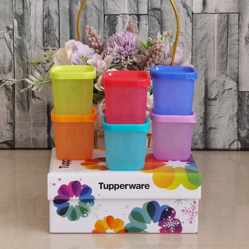 Tupperware Rainbow Cube Gift Set with Gift Box/ Cubix mini (6pcs) with ...