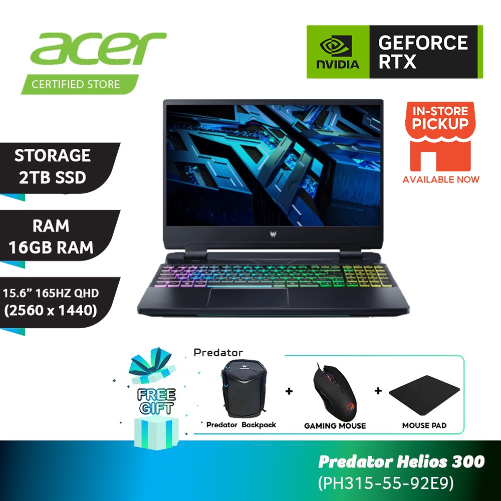 Acer Predator Helios 300 PH315-55 Price in Malaysia & Specs - RM8999 ...