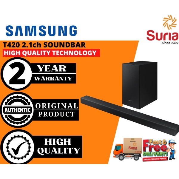 (Free Delivery Penang,Kedah & Perlis)Samsung T420 2.1 Ch Soundbar with ...