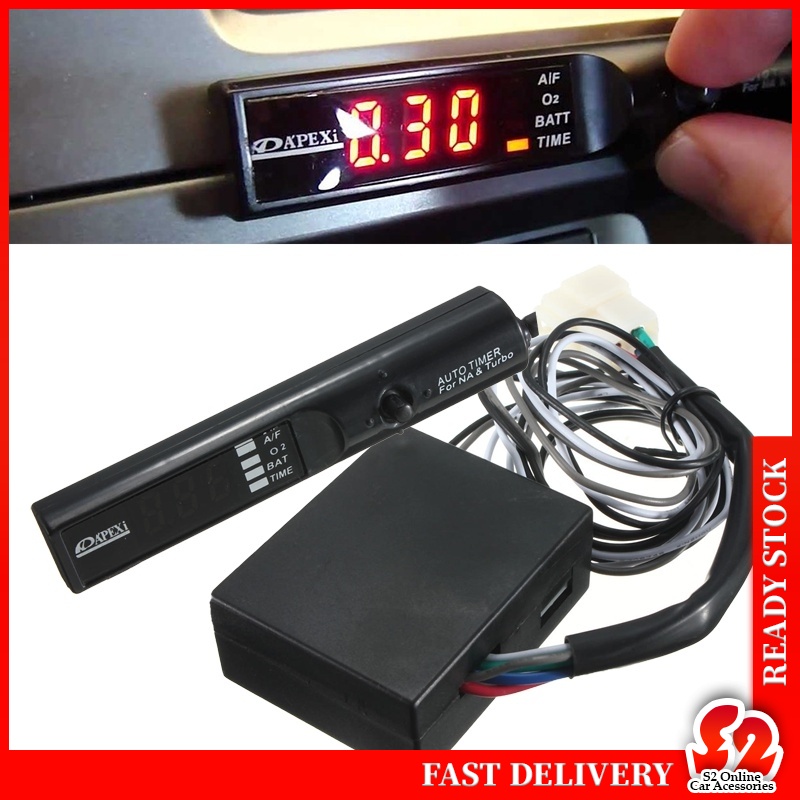 Universal APEXI Auto Turbo Timer For Car NA & Turbo Black Pen Control ...