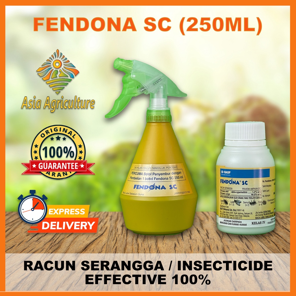 ASIA AGRICULTURE FENDONA SC 250ML RACUN SERANGGA INSECTICIDE | Shopee ...