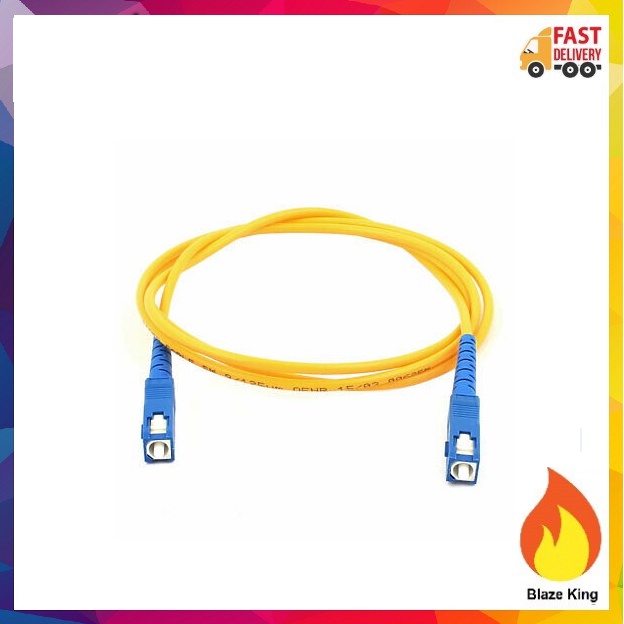 3 meter SC-SC Simplex Fiber Optic cable Single Mode FTTH Pigtail Patch Cord for UNIFI TIME MAXIS ...