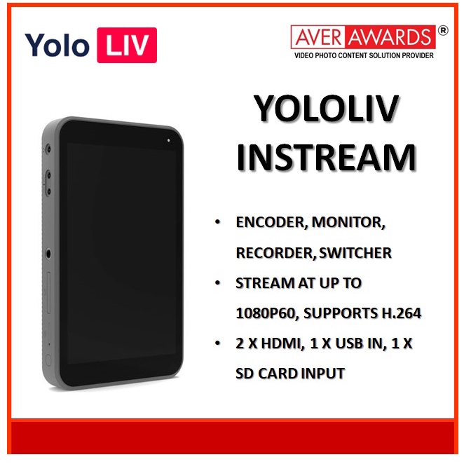 YoloLiv Instream Vertical Live Streaming Encoder and Monitor | Shopee ...