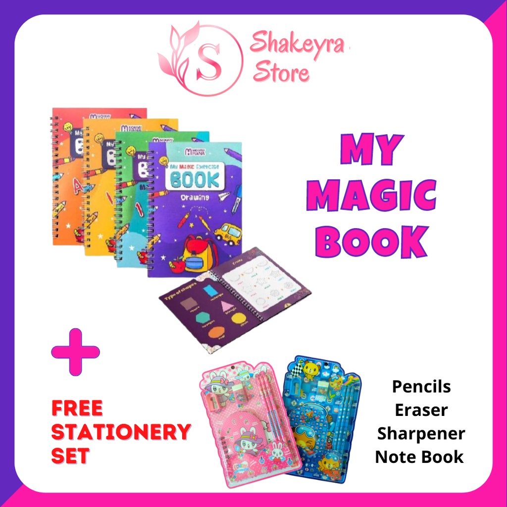 MOMMYHANA MY MAGIC BOOK | BUKU MAGIK | LATIHAN MENULIS | JAWI | ABC ...