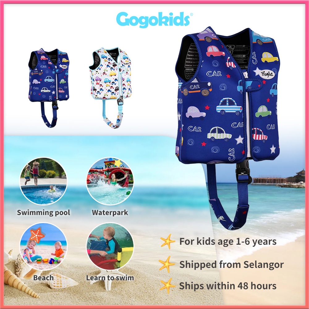 [Ready Stock] Gogokids 1-6 y/o Kids Safety Swim Life Jacket SOS Vest ...