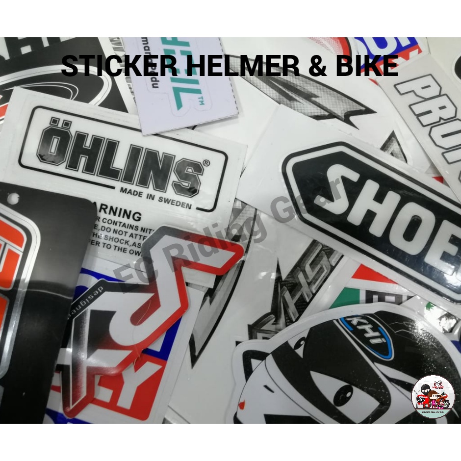 Reflective Motorcycle Side Strip Bike Helmet Sticker Car Styling Vinyl ...