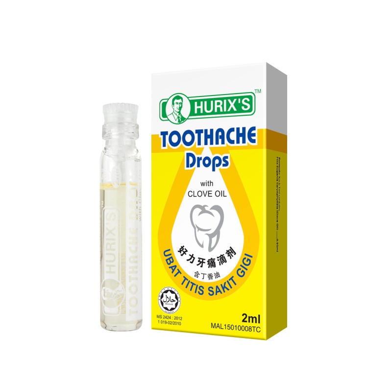 Hurix’s Toothache Drops (with Clove Oil) | Shopee Malaysia
