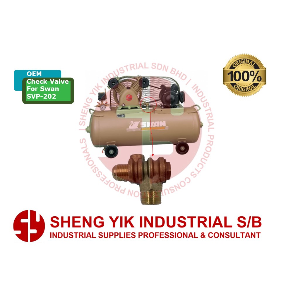 SYI OEM Swan 2HP Air Compressor SVP202 Check Valve | Shopee Malaysia