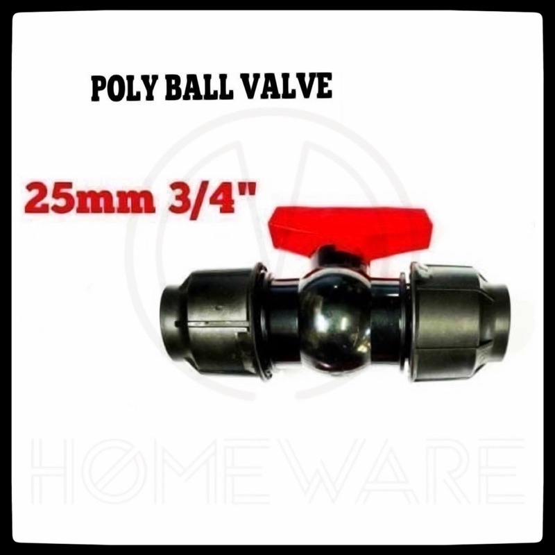 25mm/32mm Poly Pipe HDPE PP Stopcock Heavy Duty Poly Ball Valve/Poly connection | Shopee Malaysia
