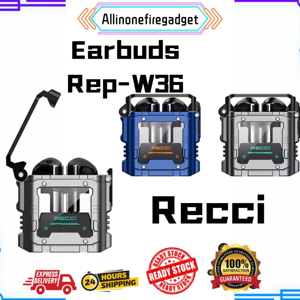 [Ready Stock] Recci REP-W36 Wandering Planet Wireless Earphone HiFi Sound Quality V5.3 Cool ...