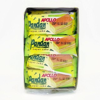Apollo Pandan Layer Cake Jajan 8X18G | Shopee Malaysia