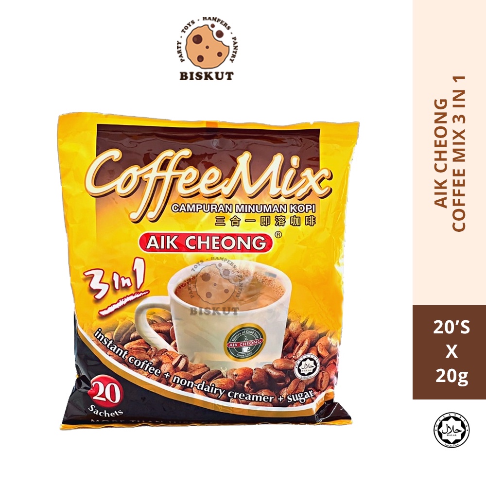 [READY STOCK]AIK CHEONG COFFEE MIX 3IN1 (18X20G) | Shopee Malaysia