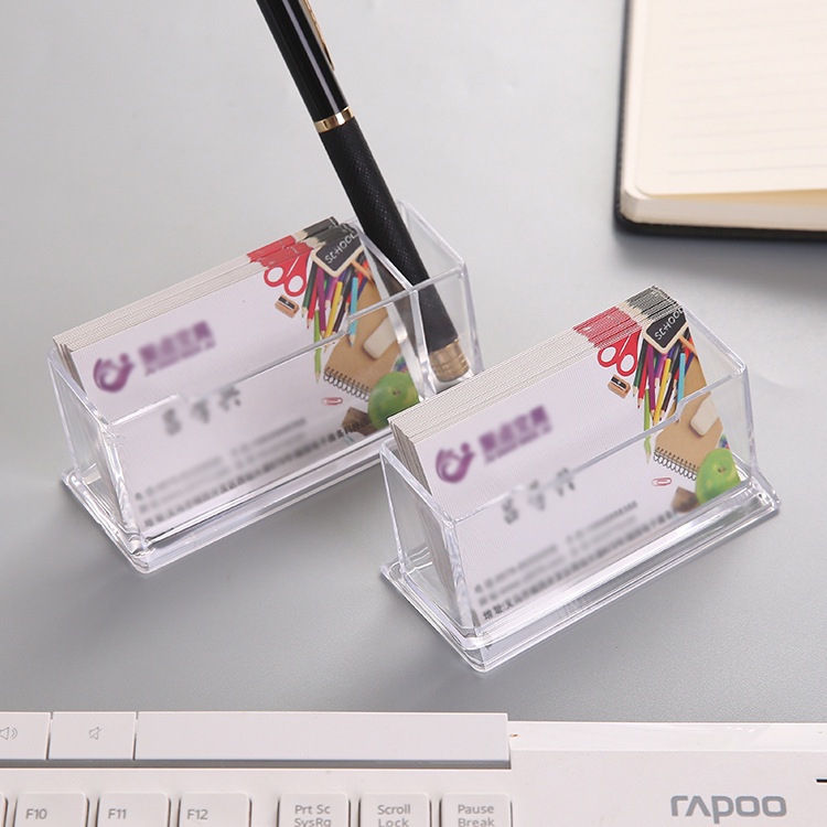 [Ready Stock] Acrylic Name Card Stand Holder Business Card Table ...