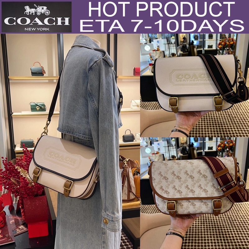 Coach C8470 Women's messenger bag with large flap print cross-body bag ...