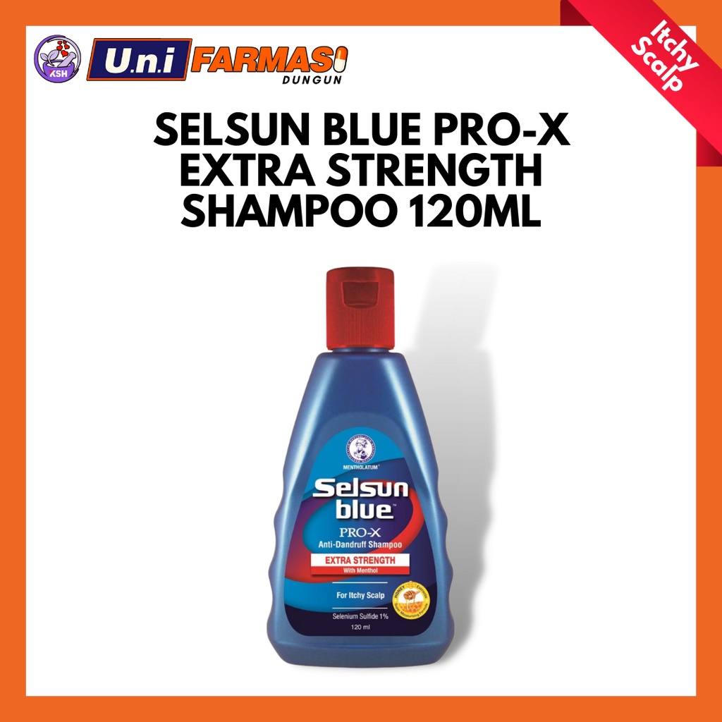 [ITCHY SCALP] SELSUN BLUE PRO-X Extra Strength With Menthol 120ml ...