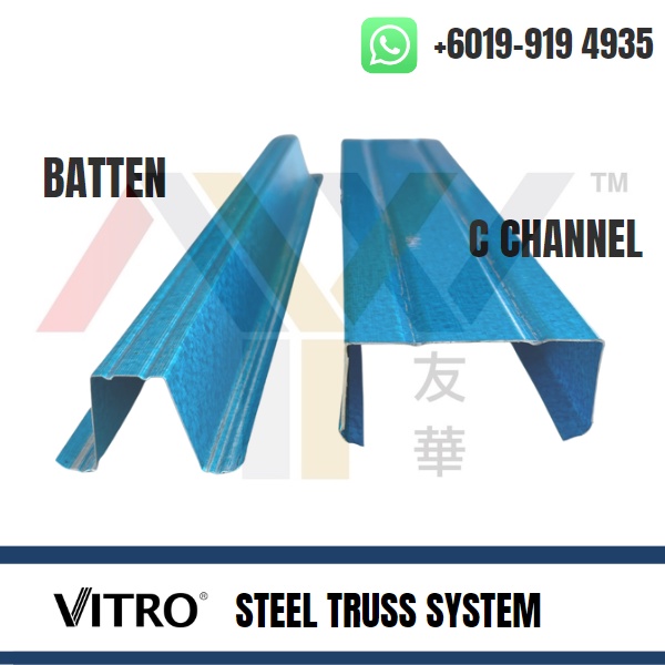 C CHANNEL / BATTEN / BESI BIRU C CHANNEL METER | Shopee Malaysia