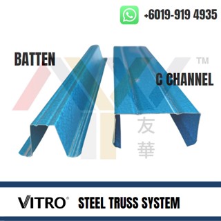 C CHANNEL / BATTEN / BESI BIRU C CHANNEL METER | Shopee Malaysia