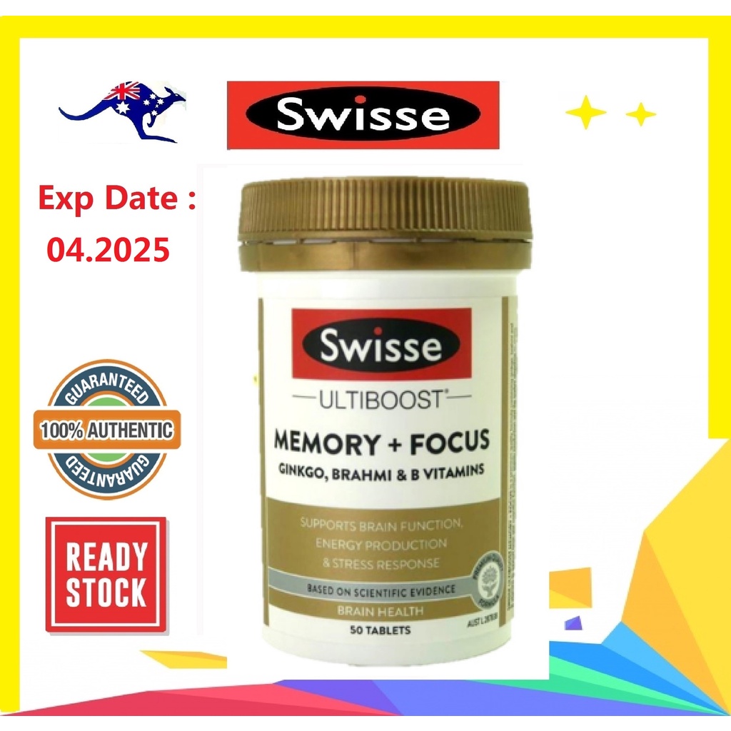 SWISSE Memory plus Focus 50 tablets | Shopee Malaysia