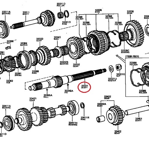 TOYOTA LAND CRUISER TRANSMISSION OUTPUT SHAFT | Shopee Malaysia