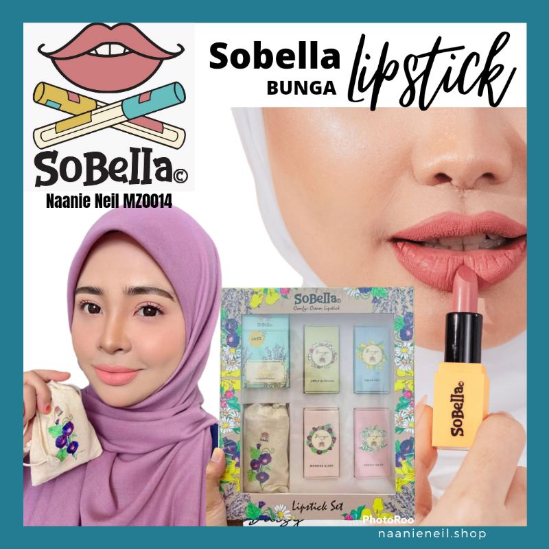 Sobella Lipstick Bunga Baby Semi Matte Calla Lilly Apple Blossom Pretty ...
