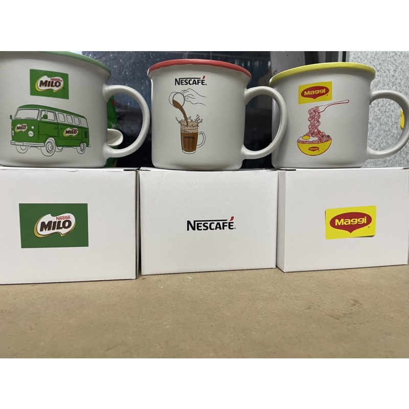 [Limited Edition] Kole Nestle Stoneware Big Cup (Milo, Maggi, Nescafe ...