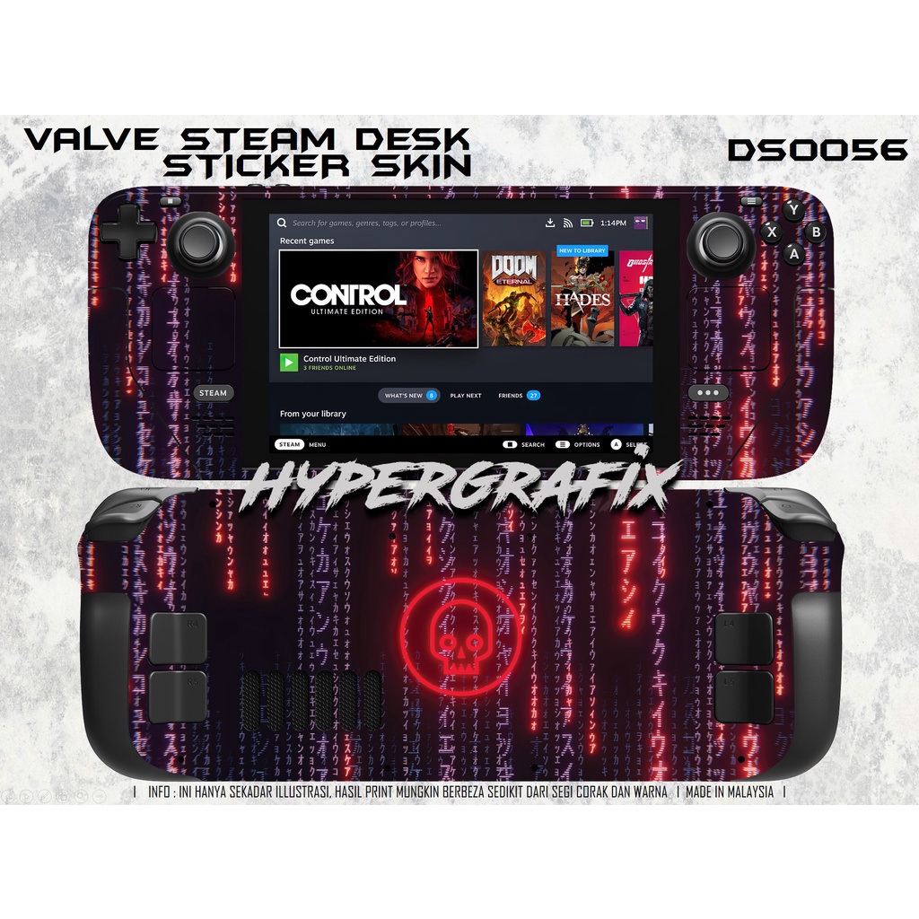 Steam Deck Sticker Skin 0056 | Shopee Malaysia