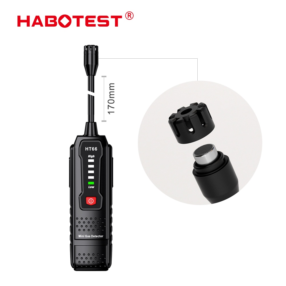 HABOTEST HT66 Handheld Gas Leak Detector Analyzer 50-1000PPM Household ...
