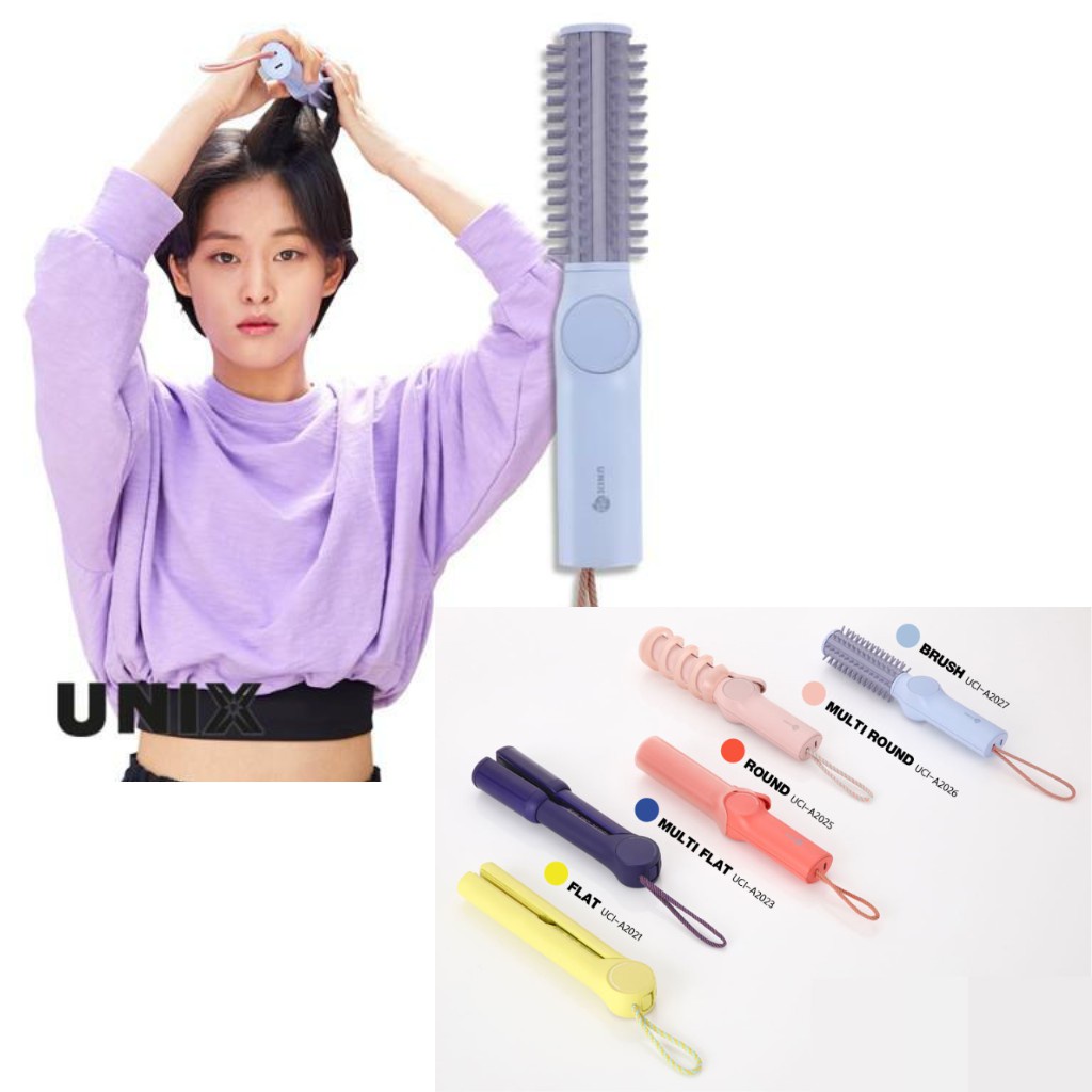 Unix Takeout Mini portable cordless Hair Straightener lat Iron Curler ...