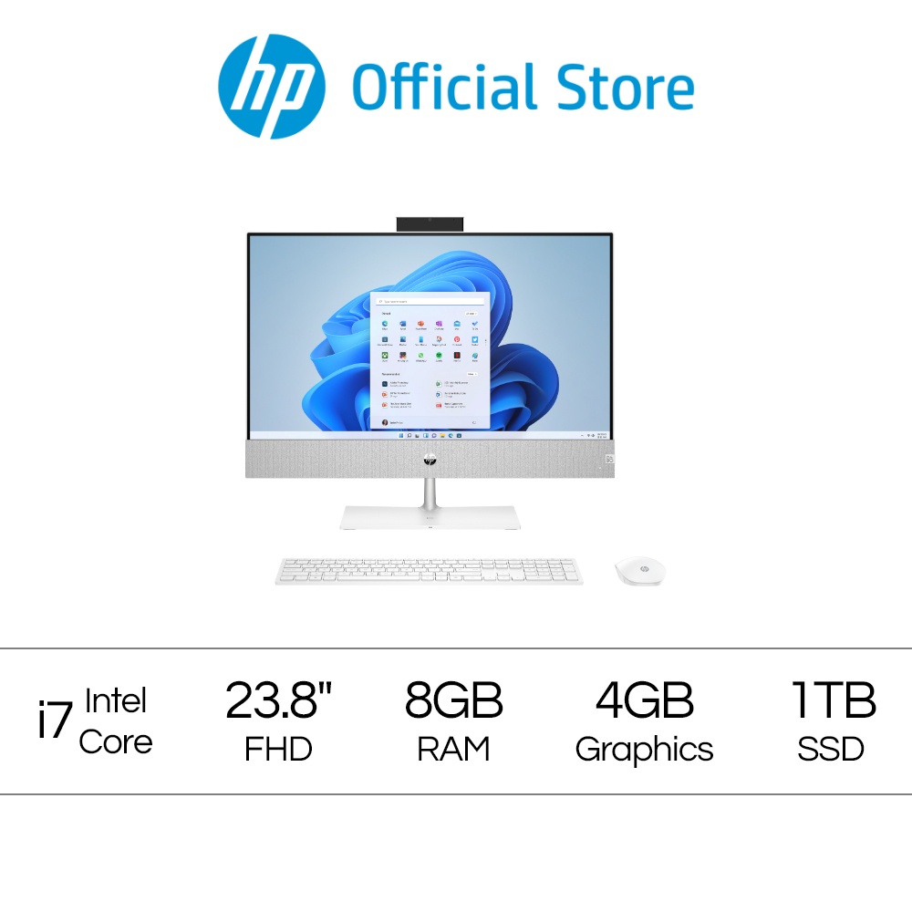 HP Pavilion 24-ca1012d AiO PC [FREE Pre-loaded MS Office Home & Student ...