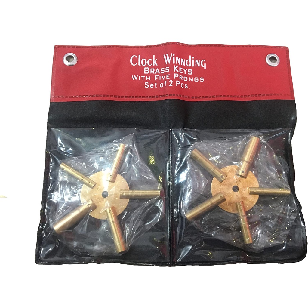 Kunci Jam Mechanical Clock Winding Key (even number 2/4/6/8/11) 5 Prong ...
