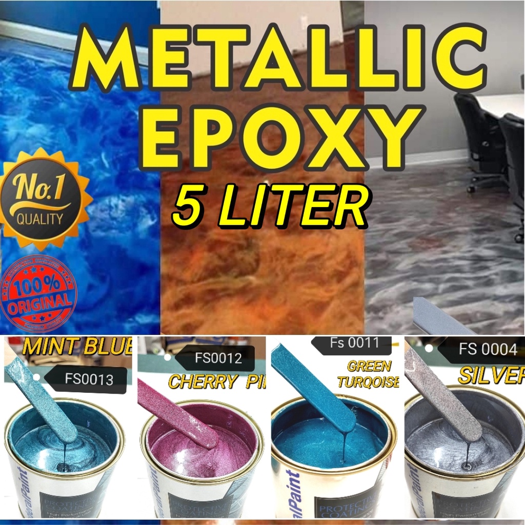 ( Metallic Epoxy Paint ) 5L METALLIC EPOXY FLOOR PAINT [ FEDERAL PAINT ...