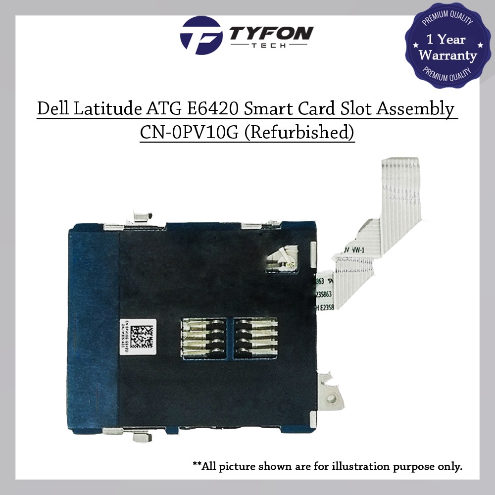Dell Latitude ATG E6420 Smart Card Slot Assembly CN-0PV10G (Refurbished ...