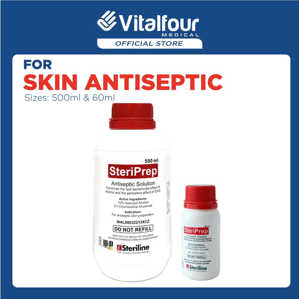 Steriline SteriPrep Antiseptic Solution (60ml/500ml) | Shopee Malaysia