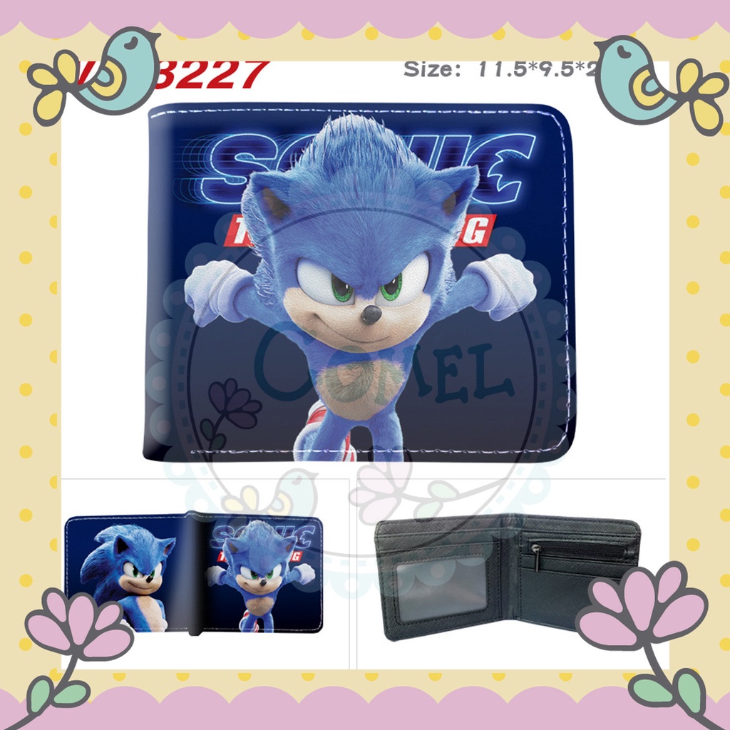 Comel Sonic the Hedgehog PVC Bifold Wallet Budak Dompet Kids Wallet ...