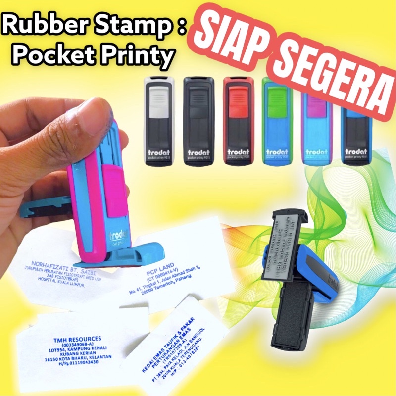 SIAP SEGERA‼️ RUBBER STAMP / COP GETAH | Shopee Malaysia