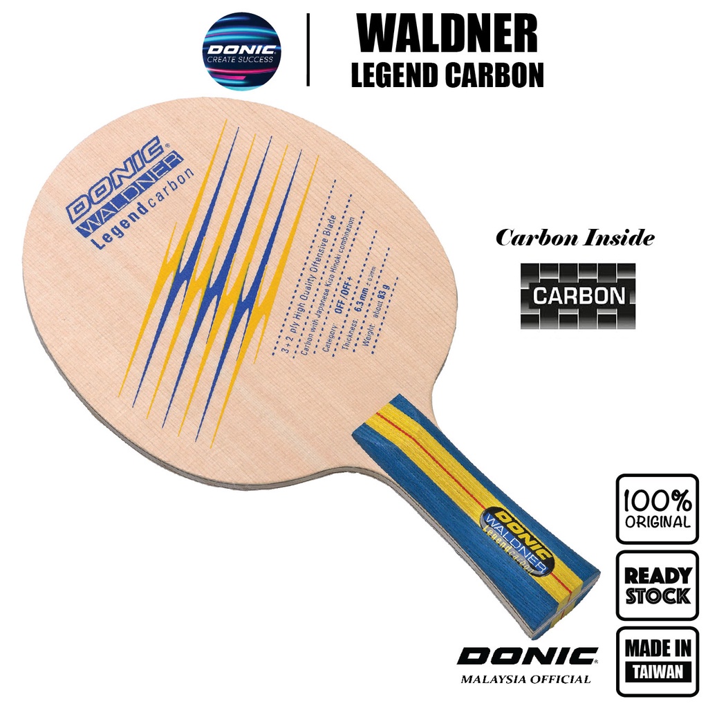 Donic Waldner Legend Carbon Fast Controlled Power Table Tennis Blade | Shopee Malaysia
