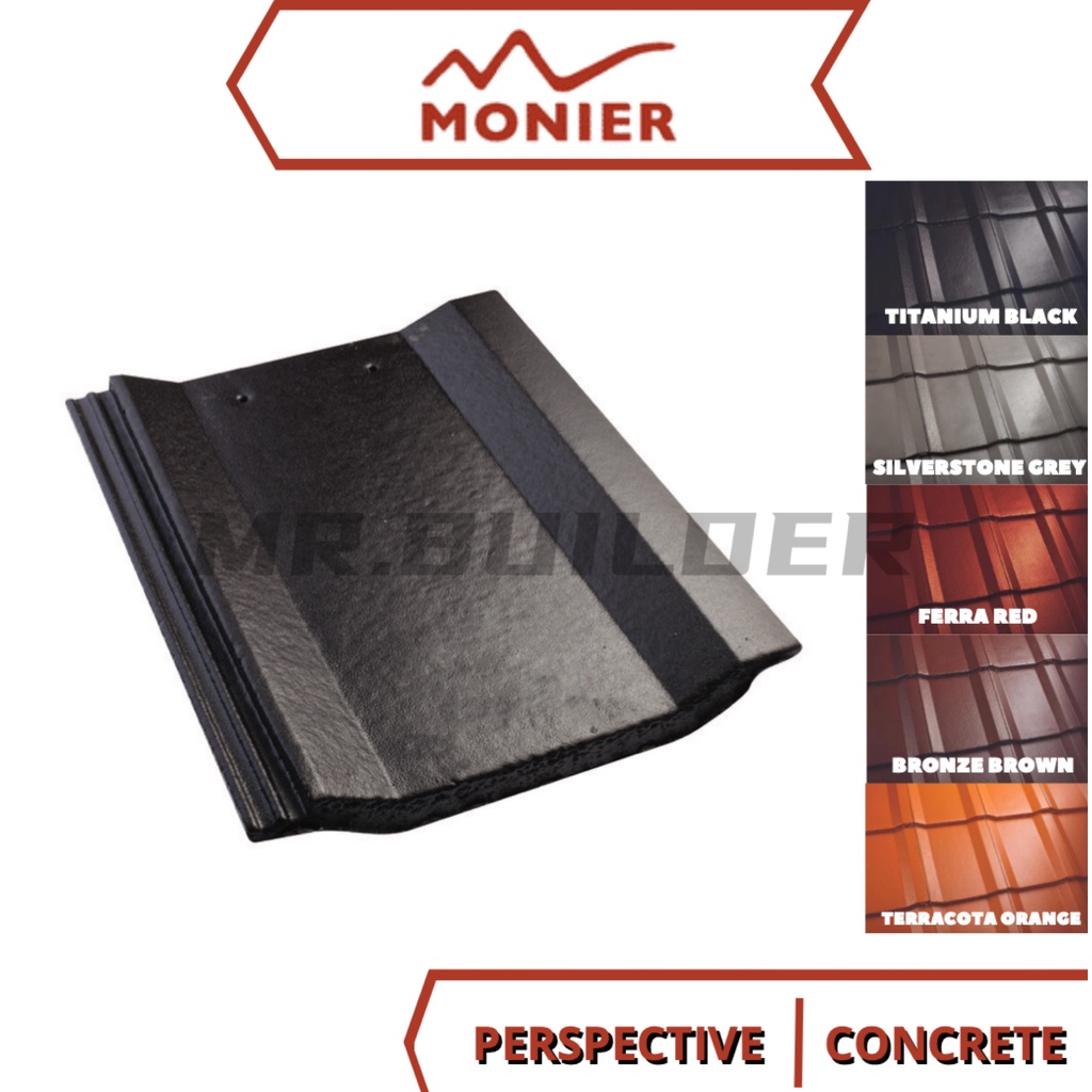 MONIER Perspective Roof Tile Mineral Sleek Lines Geometric Design ...